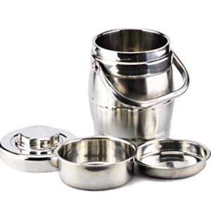 Thermal Lunch Box Stainless Steel Double Wall Food Jar Hot or Cold (2.3 Quarts)