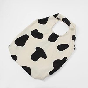 Cotton Tote Bags Cute Corduroy Crossbody Bag Shoulder Bag Cow Print Bag