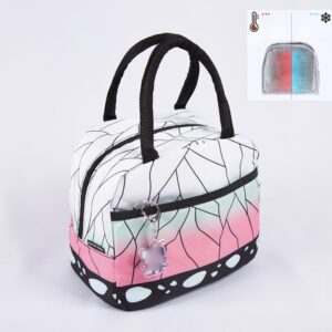 Maxer Japanese Anime Lunch Bag for Women Lunch Holder Insulated Lunch Cooler Bag for Kids