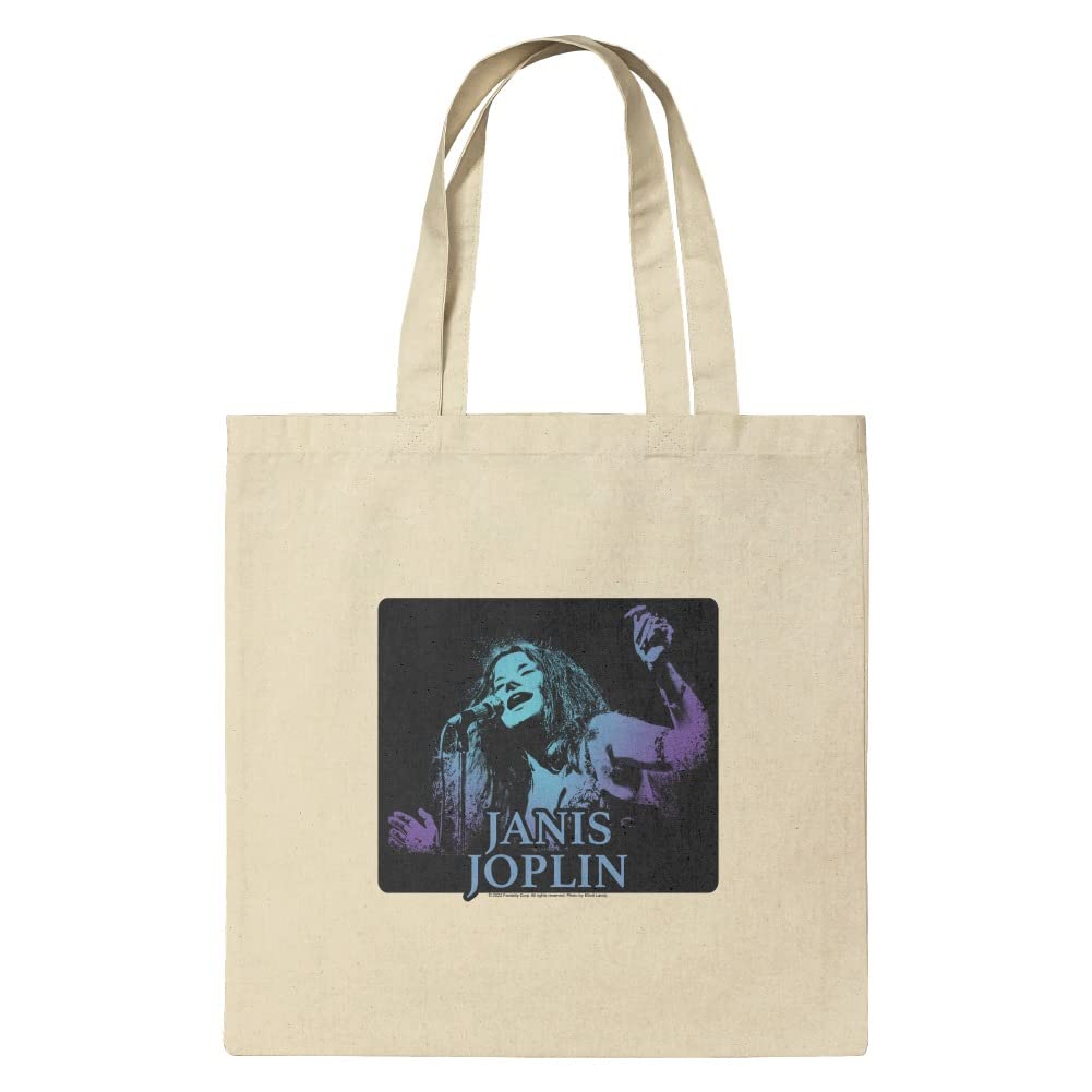 Janis Joplin Blues Grocery Travel Reusable Tote Bag