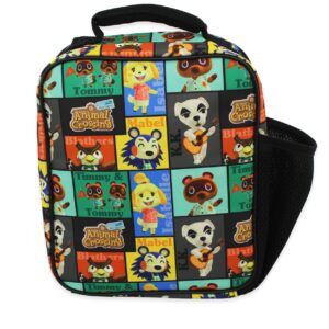 Nintendo Animal Crossing Kids Soft Insulated School Lunch Box (One Size, Black)