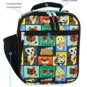 Nintendo Animal Crossing Kids Soft Insulated School Lunch Box (One Size, Black)