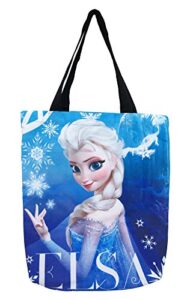 disney frozen elsa die sublimation large shoulder tote bag