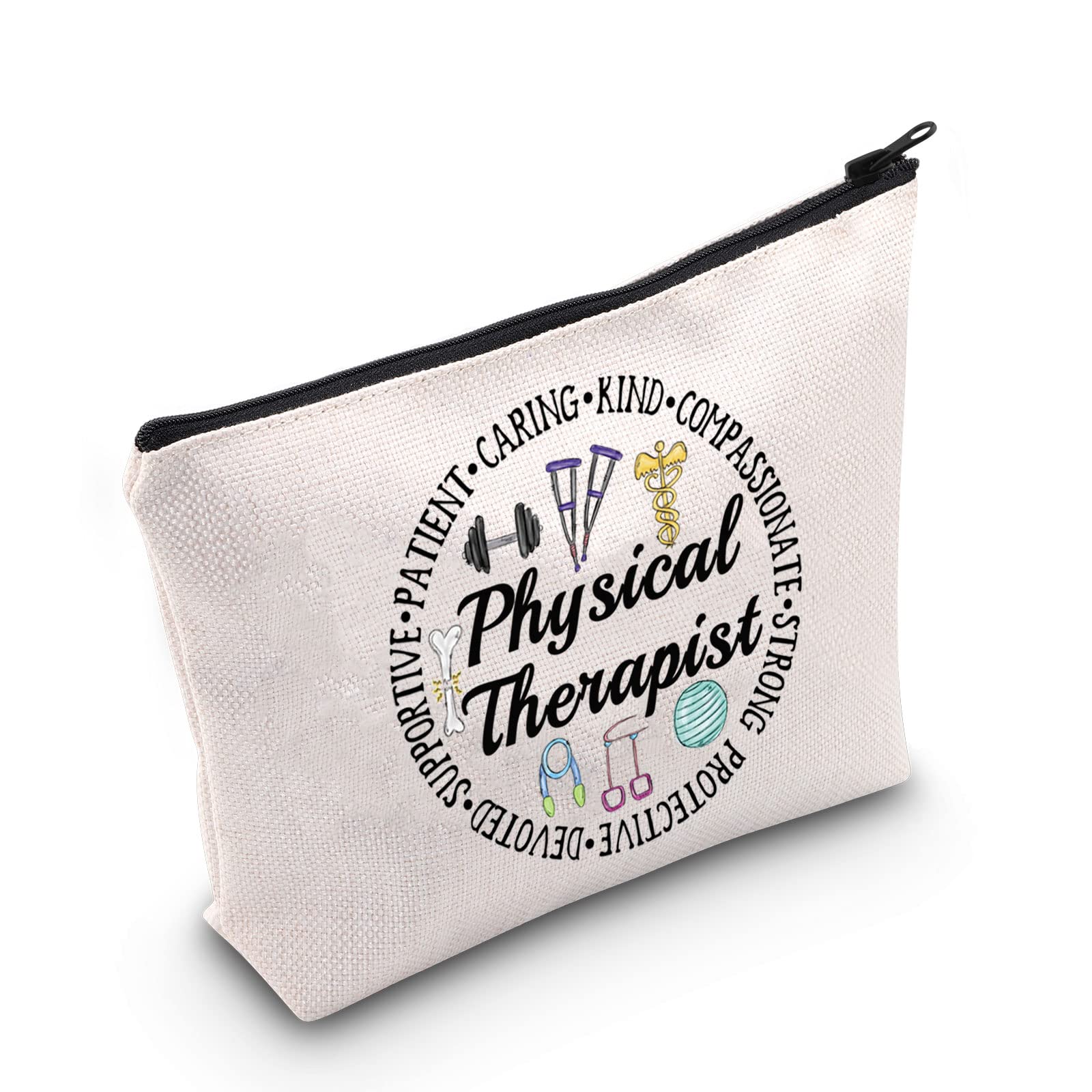 POFULL Physical Therapist Graduation Gift Physical Therapist Cosmetic Bag PT Gift Therapist Appreciation Gift (Physical Therapist bag)