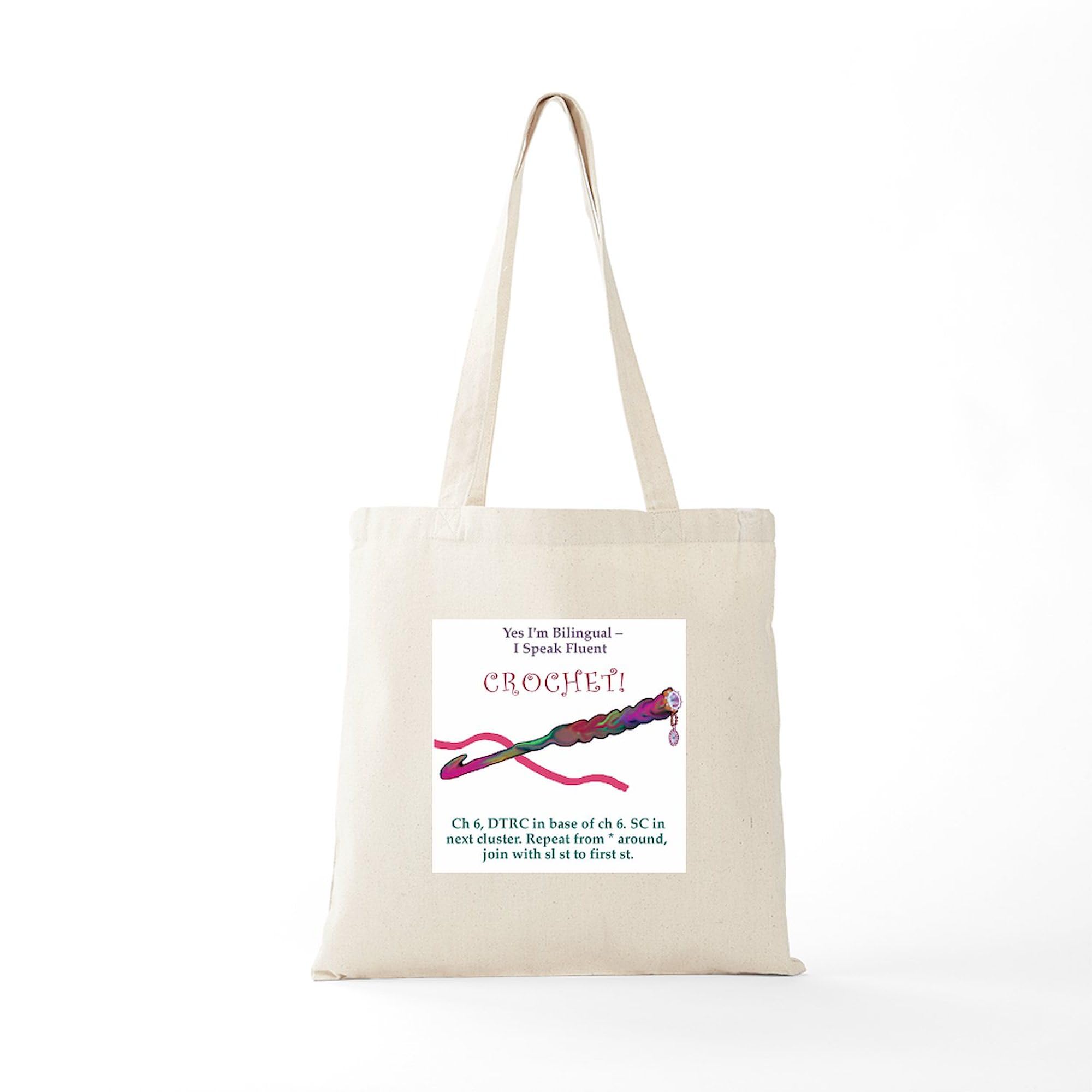 CafePress Fun Crochet Tote Bag! Canvas Tote Shopping Bag