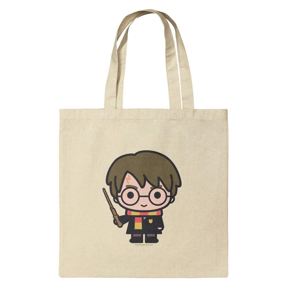 GRAPHICS & MORE Harry Potter Cute Chibi Character Grocery Travel Reusable Tote Bag