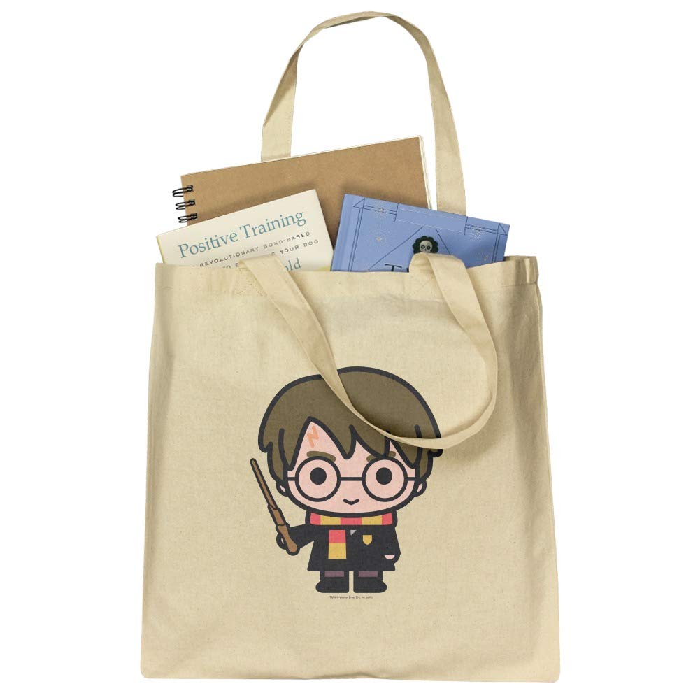 GRAPHICS & MORE Harry Potter Cute Chibi Character Grocery Travel Reusable Tote Bag