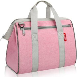 lunch box for men, insulated lunch bag women, personalized reusable lunch tote bag for office work, leak-proof adult lunchbox container cooler sack handbag case (pink)