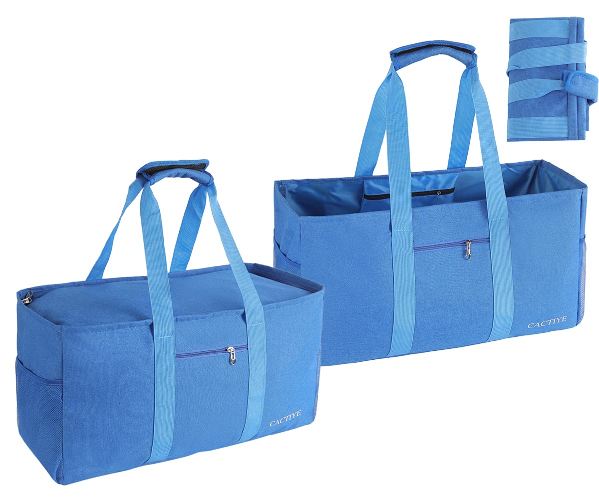 CACTIYE Reusable Grocery Shopping Bag Moving Bags for Space Saving Moving Storage For Beach, Pool, Laundry, Car Trunk