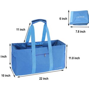 CACTIYE Reusable Grocery Shopping Bag Moving Bags for Space Saving Moving Storage For Beach, Pool, Laundry, Car Trunk