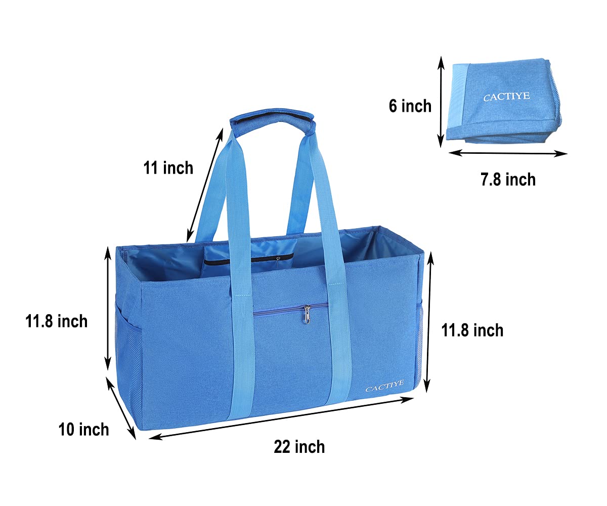 CACTIYE Reusable Grocery Shopping Bag Moving Bags for Space Saving Moving Storage For Beach, Pool, Laundry, Car Trunk