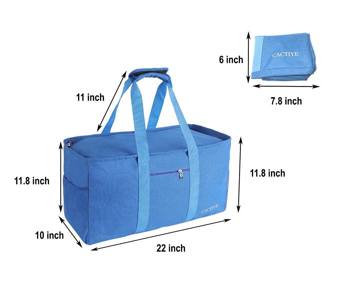 CACTIYE Reusable Grocery Shopping Bag Moving Bags for Space Saving Moving Storage For Beach, Pool, Laundry, Car Trunk