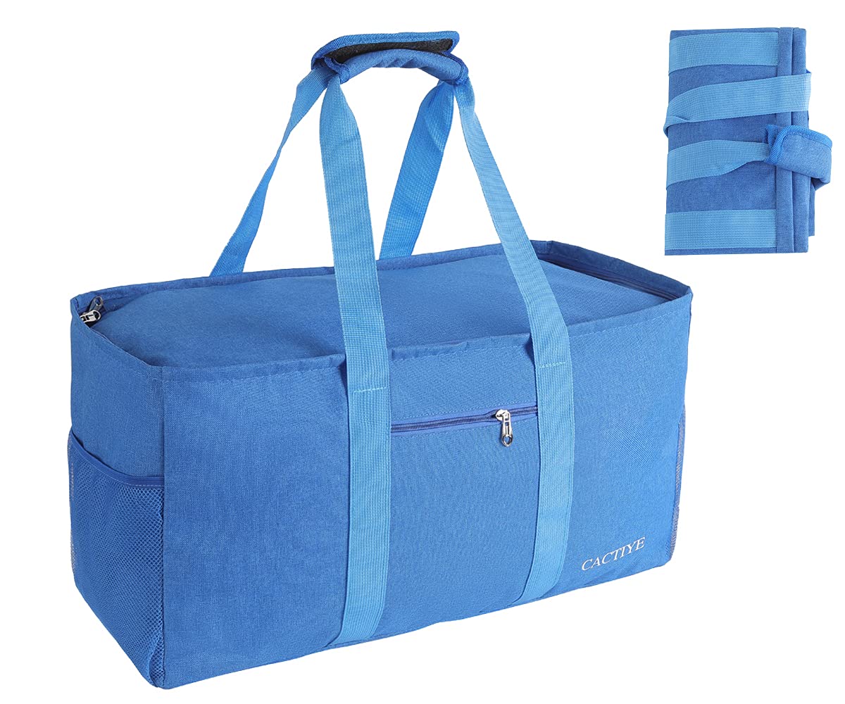 CACTIYE Reusable Grocery Shopping Bag Moving Bags for Space Saving Moving Storage For Beach, Pool, Laundry, Car Trunk