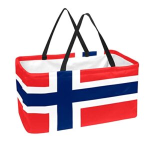 reusable grocery bags,recyclable shopping bags,flag of norway,washable durable pouch portable tote bag