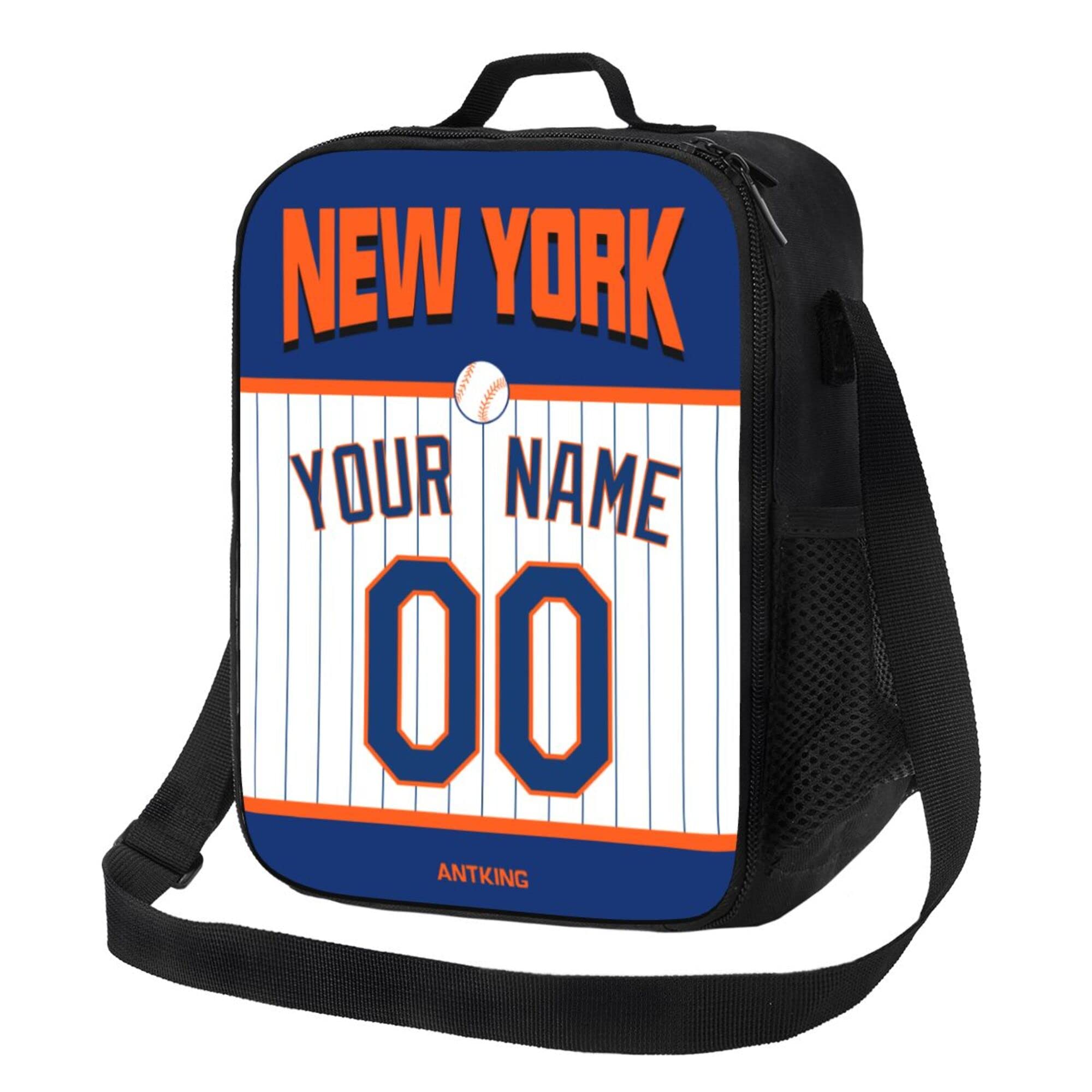 ANTKING New York Lunch Bag Custom Name and Number Lunch Box for Men Women Gifts