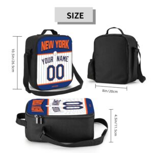 ANTKING New York Lunch Bag Custom Name and Number Lunch Box for Men Women Gifts