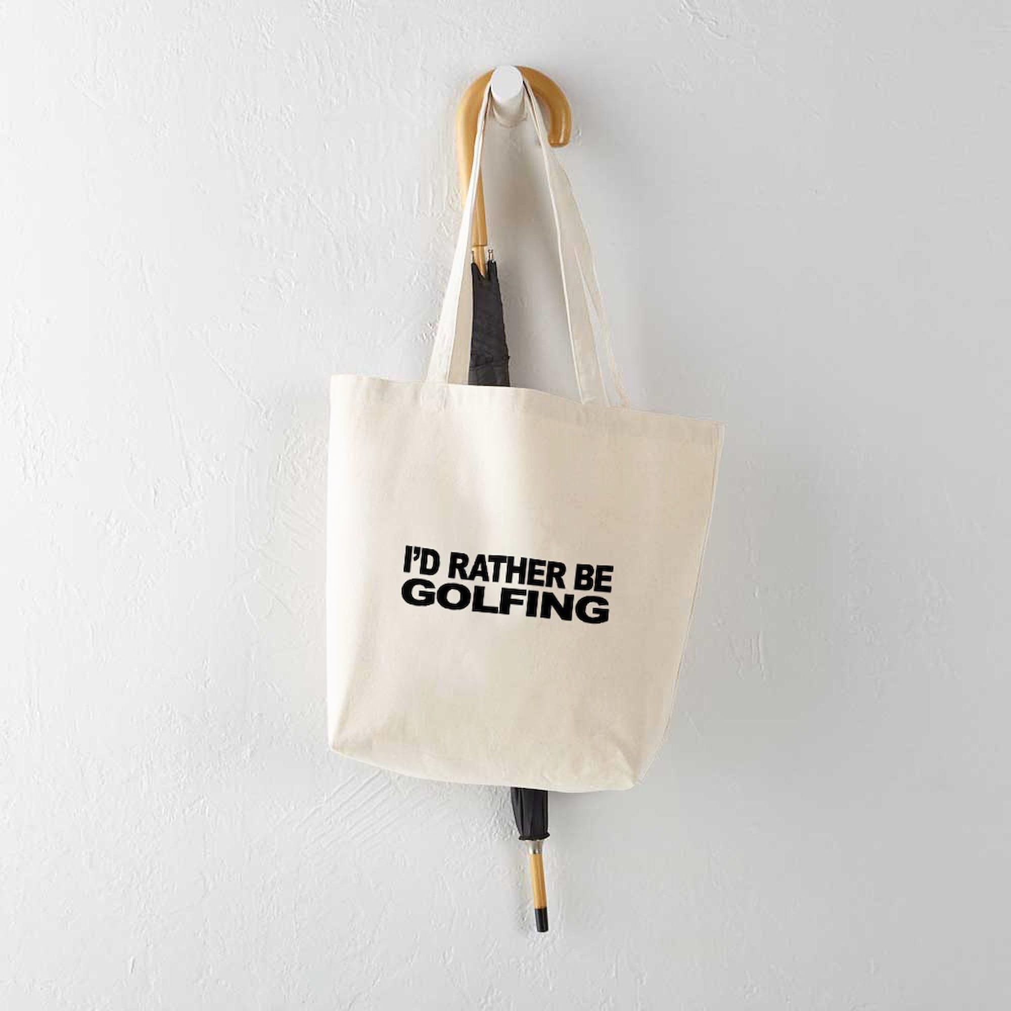 CafePress I'd Rather Be Golfing Tote Bag Canvas Tote Shopping Bag