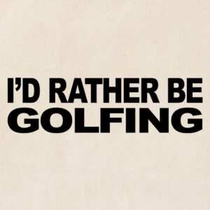 CafePress I'd Rather Be Golfing Tote Bag Canvas Tote Shopping Bag