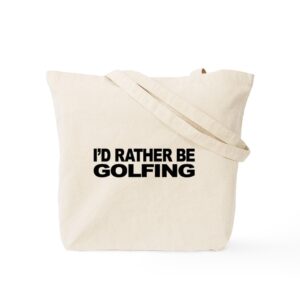 CafePress I'd Rather Be Golfing Tote Bag Canvas Tote Shopping Bag