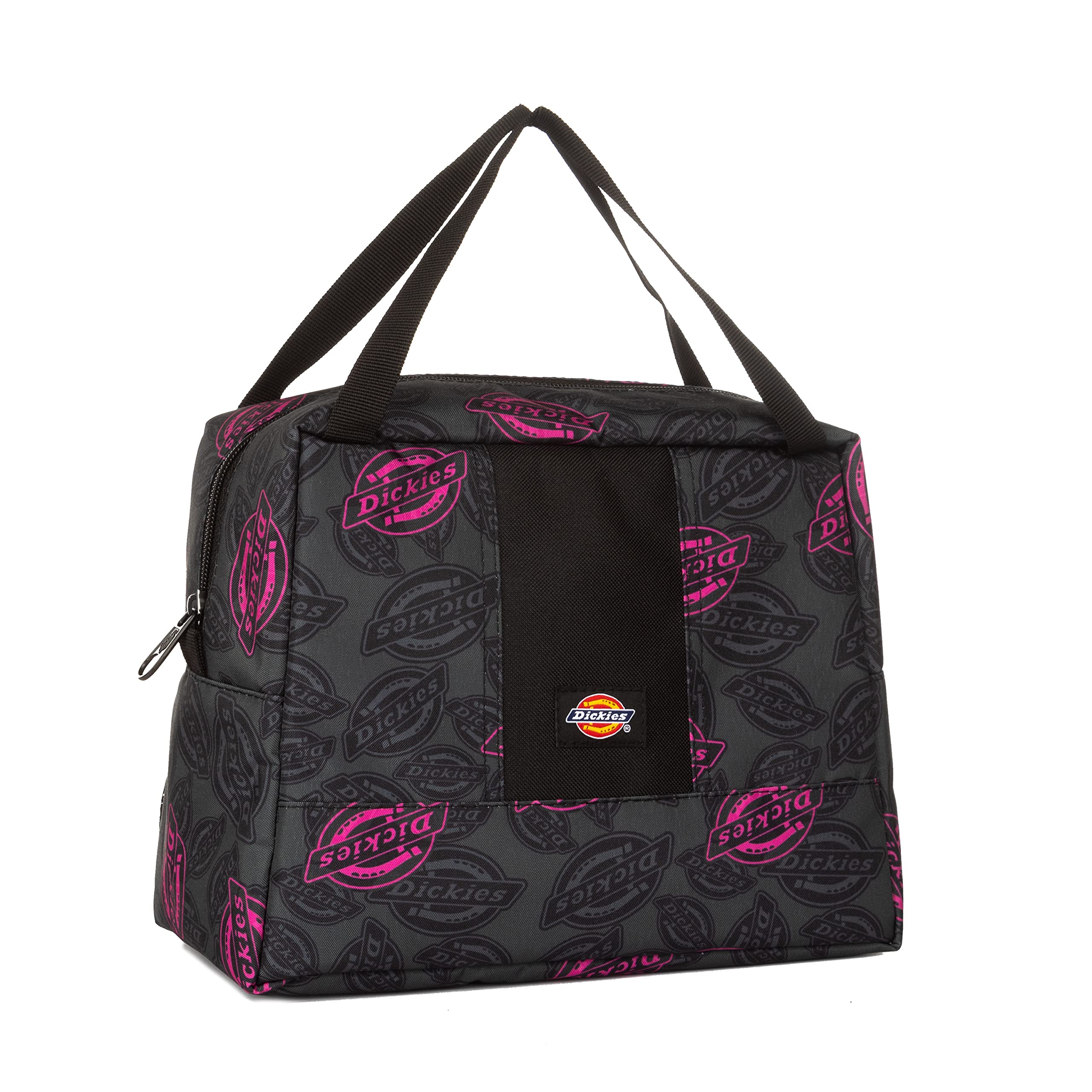 Dickies Insulated Lunch Bag Holder for Work, Thermal Reusable Office Lunch Box for Men, Women (Hot Pink Love Print)