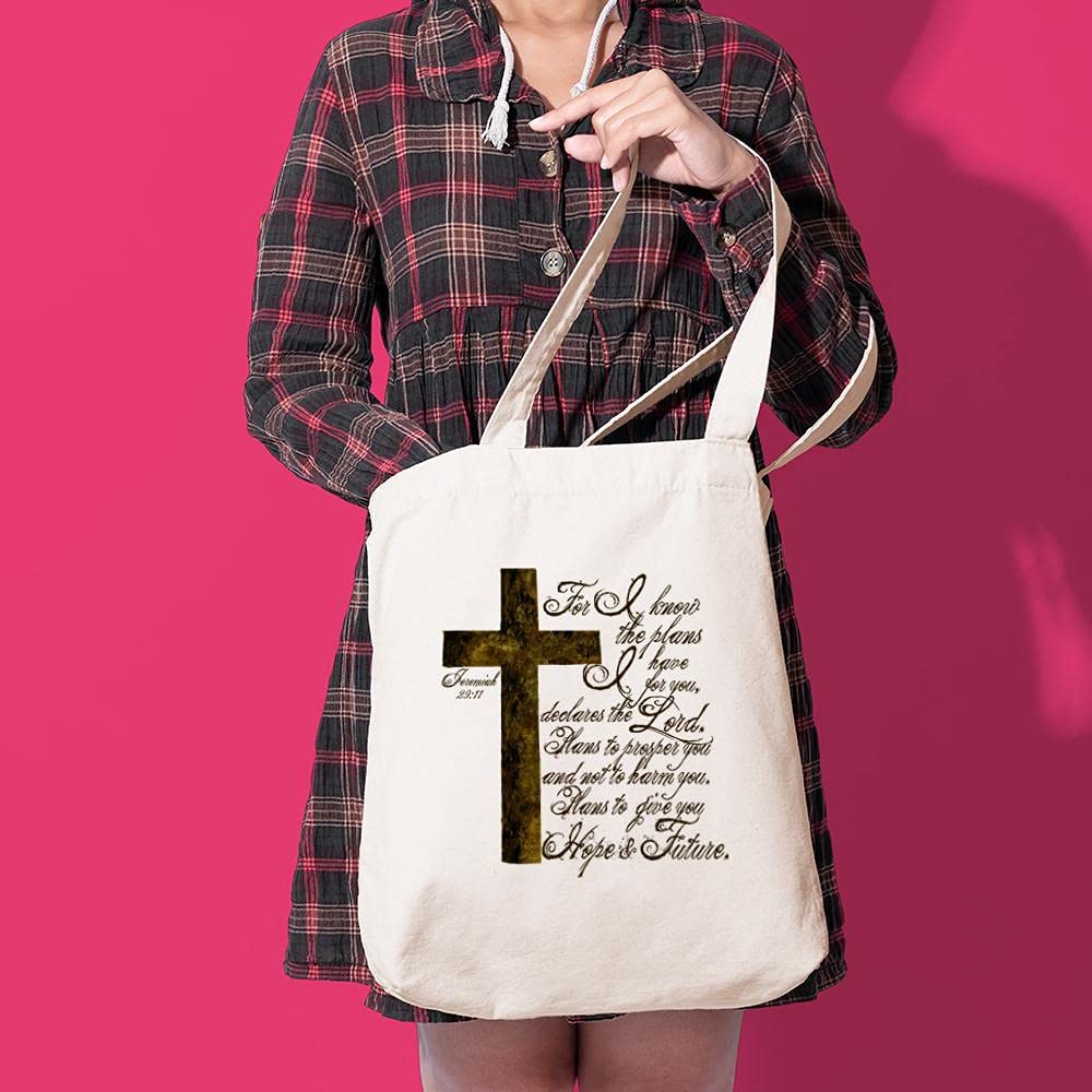 CafePress Plan Of God Jeremiah 29:11 Tote Bag Canvas Tote Shopping Bag