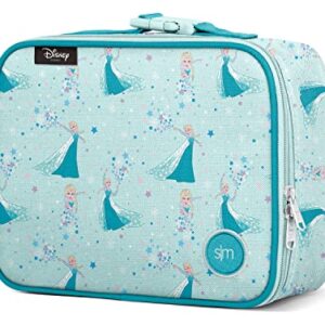 Simple Modern Disney Kids Lunch Box for Toddler | Reusable Insulated Bag for Girls | Meal Containers for School with Exterior and Interior Pockets | Hadley Collection | Frozen Elsa's Snowflake