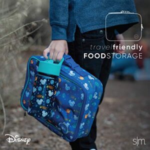 Simple Modern Disney Kids Lunch Box for Toddler | Reusable Insulated Bag for Girls | Meal Containers for School with Exterior and Interior Pockets | Hadley Collection | Frozen Elsa's Snowflake