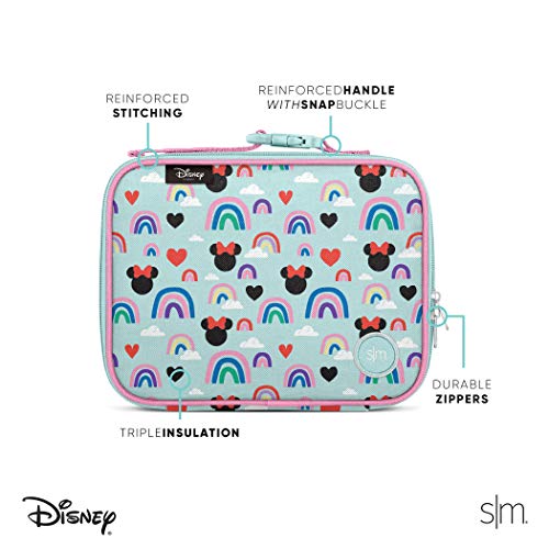 Simple Modern Disney Kids Lunch Box for Toddler | Reusable Insulated Bag for Girls | Meal Containers for School with Exterior and Interior Pockets | Hadley Collection | Frozen Elsa's Snowflake