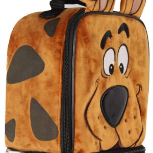 AI ACCESSORY INNOVATIONS Scooby Doo Character Embroidered Face with 3D Ears Insulated Dual Compartment Lunch Bag Lunch Box Tote