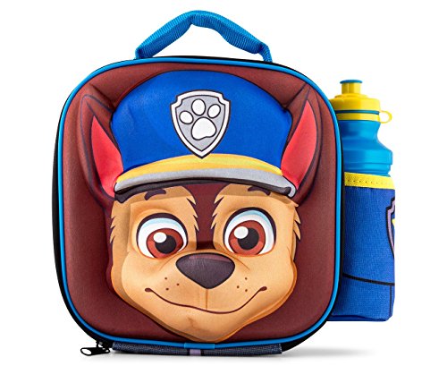 Paw Patrol Chase 3D Thermal Lunch Bag and 500ml Bottle Set