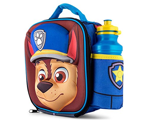 Paw Patrol Chase 3D Thermal Lunch Bag and 500ml Bottle Set