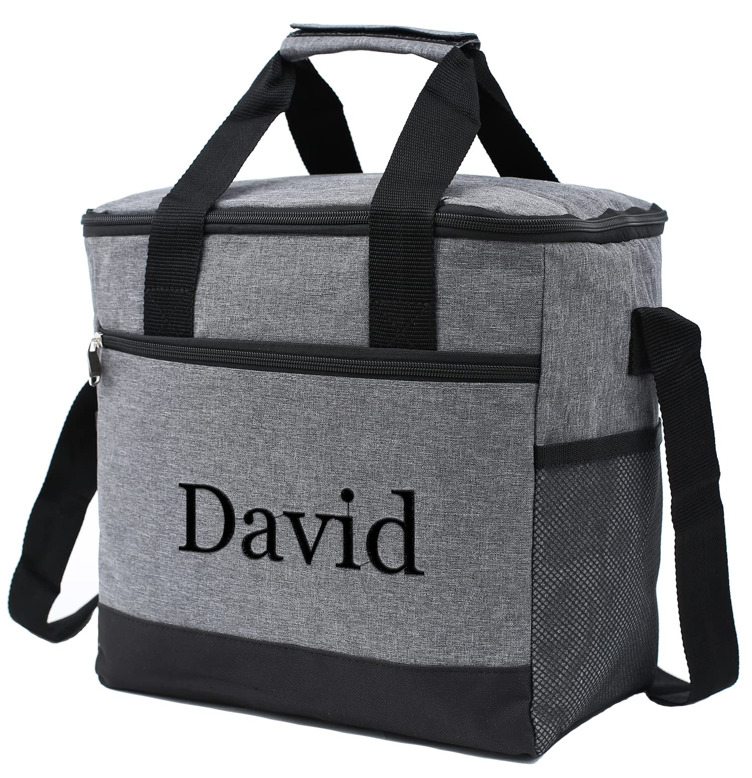 Embroidery Personalized Large Lunch Bag 24-Can (15L) Insulated Lunch Box Soft Cooler Cooling Tote for Adult Men Women