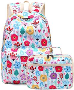 bluboon backpack for girls kids preschool backpack with lunch box kindergarten school bookbags set