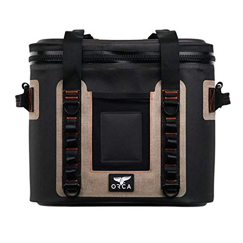 ORCA Walker 20 Can Soft Cooler Bag, Insulated with 28mm Meta-Polymer, Tan, 20 L