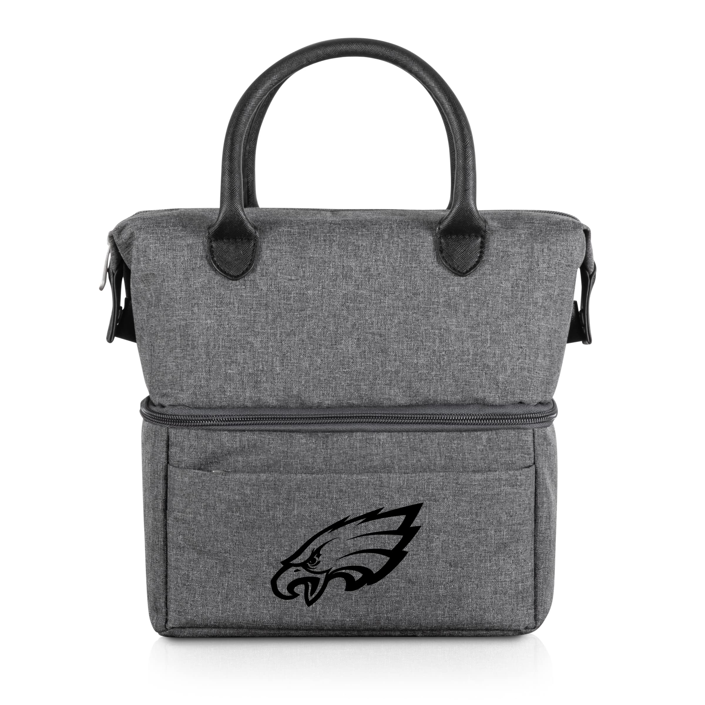 PICNIC TIME NFL Philadelphia Eagles Urban Lunch Bag - Cooler Lunch Tote - Insulated Lunch Bag, (Gray with Black Accents)