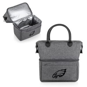 PICNIC TIME NFL Philadelphia Eagles Urban Lunch Bag - Cooler Lunch Tote - Insulated Lunch Bag, (Gray with Black Accents)