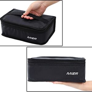 MIER 2 Compartment Lunch Bag and Small Lunch Bag