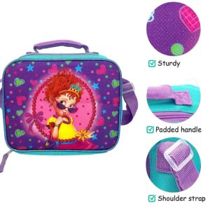 Zak Designs, UPD, Fancy Nancy, Nintendo Rectangle Lunch Bag, small, Fancy Nancy Teal