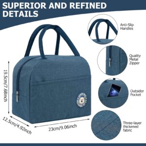 AURUZA Insulated Lunch Bag Reusable Large Lunch Box for Men/Women, Leakproof Cooler Tote Portable Lunch Bag