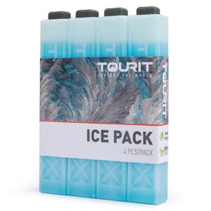 TOURIT Lunch Bag and 4 Ice Packs Bargain Perfect Combination