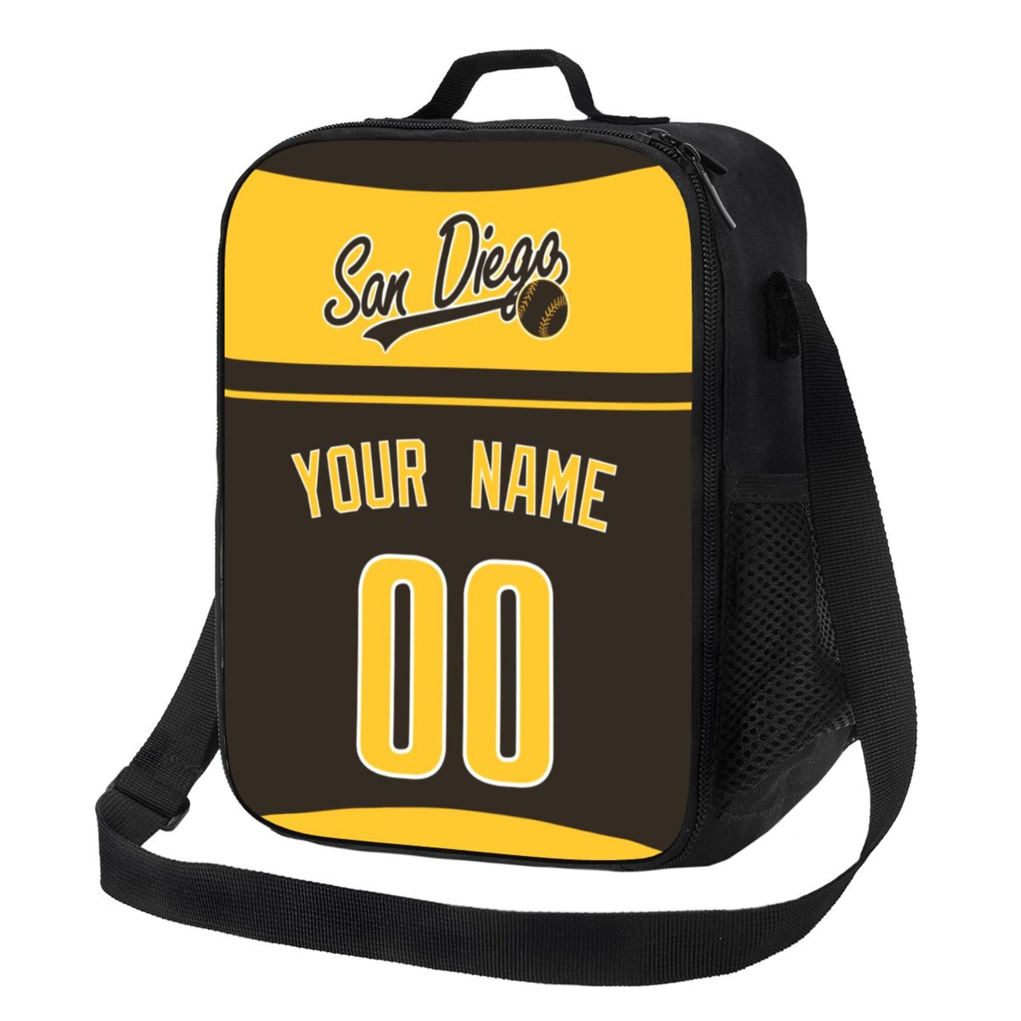 INAOO Lunch Bag San Diego Personalized Lunch Box Backpack Gifts for Men Women