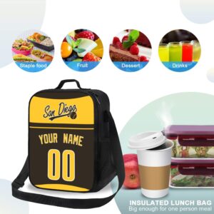 INAOO Lunch Bag San Diego Personalized Lunch Box Backpack Gifts for Men Women