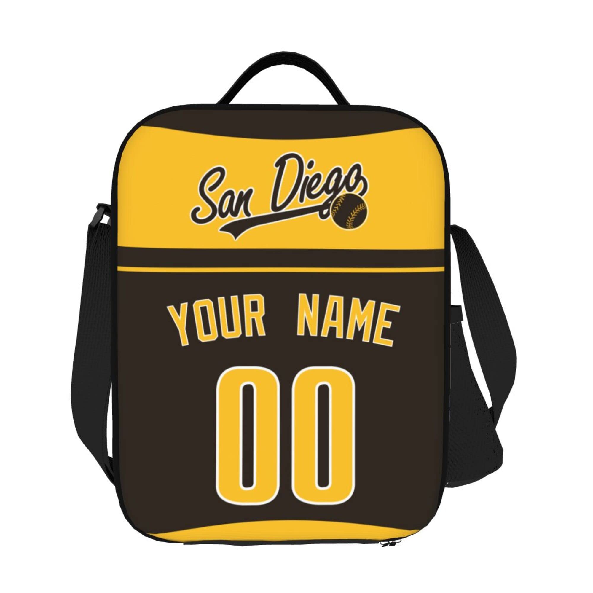 INAOO Lunch Bag San Diego Personalized Lunch Box Backpack Gifts for Men Women