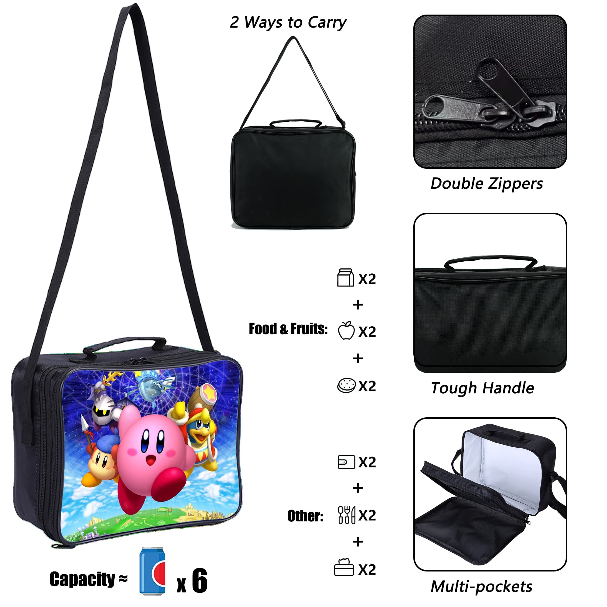 Qushy Unisex Adult Lunch Box Picnic Bag (B)