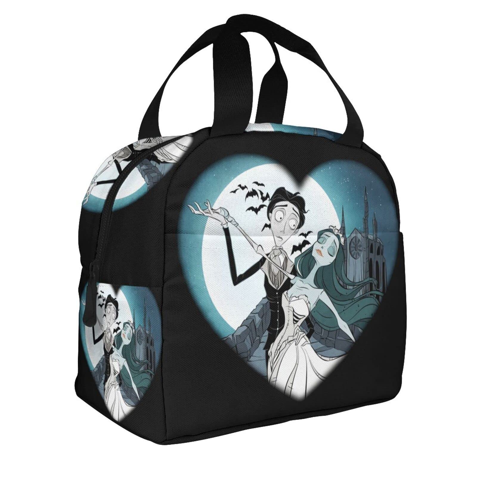 Corpse Bride Lunch Box Travel Bag Reusable Insulated Lunch Bags Picnic Tote Bag