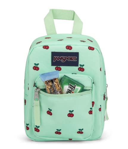 JanSport Big Break Insulated Lunch Bag - Small Soft-Sided Cooler Lunch Box Ideal for Work, or Meal Prep, 8 Bit Cherries