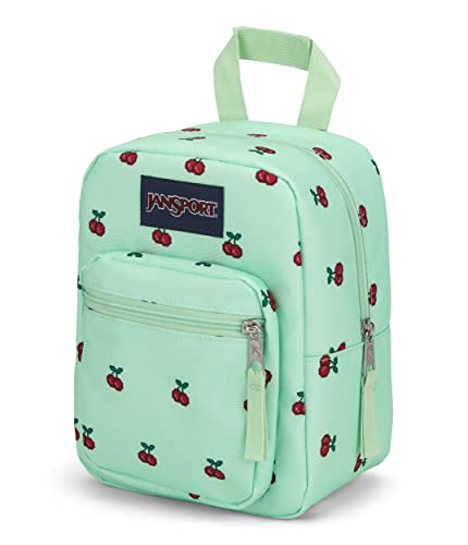 JanSport Big Break Insulated Lunch Bag - Small Soft-Sided Cooler Lunch Box Ideal for Work, or Meal Prep, 8 Bit Cherries