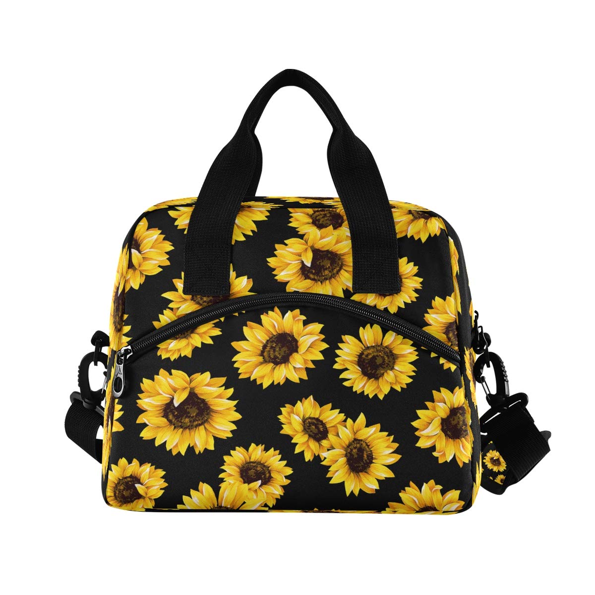 SUABO Lunch Bag Tote Bag Sunflower Pattern Lunch Bag for Women Men Insulated Lunch Cooler Bag