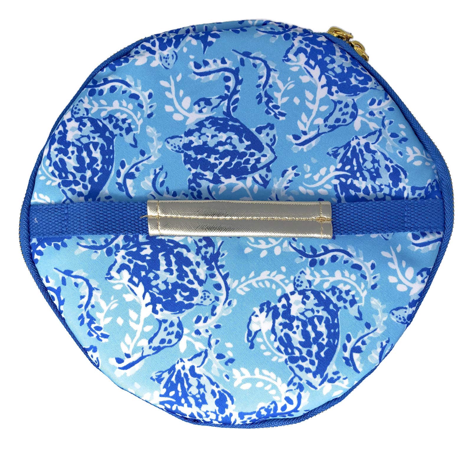 Lilly Pulitzer Blue Insulated Beach Cooler with Adjustable Strap, Turtley Awesome