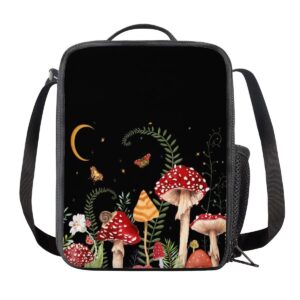 doojoayie kids lunch box insulated lunch bag women girl, cartoon mushroom reusable lunch box for boys office children school picnic,high capacity lunch bags